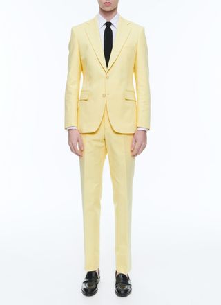 Fursac Costume ajust&eacute; en toile de coton - Taille 44 - Homme