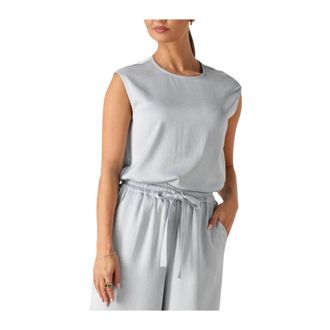 Amaya Amsterdam Fleur Top - - Tops - Damen - Blau - S