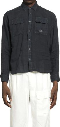 C.P. Company C.p. Company, Homme, Chemises, Bleu, Taille: L Shirts - Long Sleeve