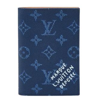 Louis Vuitton Prot&egrave;ge-passeport Pre-owned - Femme - Pre-owned - Bleu - Taille: ONE Size