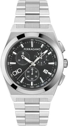 Ferragamo Uhren - Quartz Chronograph Watch Va-Vega Upper East Chrono - Gr. unisize - in Silber - f&uuml;r Damen