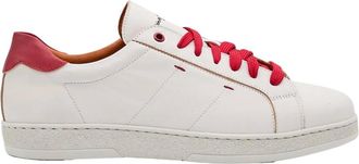 Exton Homme, Chaussures, Rouge, Taille: 43 EU Leather Baskets