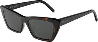 Saint Laurent Saint Laurent SL 276 MICA-002 53 Lunettes de soleil pour femme Gris havana-Havana