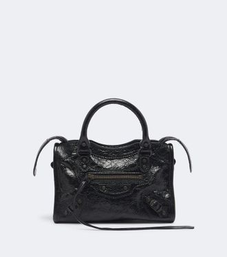 Balenciaga Sac &agrave; main Le City Mini en cuir
