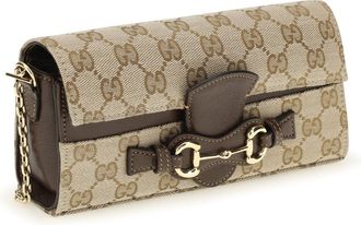 Gucci GG Chain Wallet - Beige
