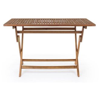 Hellin Hellin - Table de jardin 120 cm en acacia huil&eacute; - ines