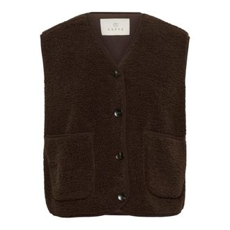 Kaffe Westen - - Jackets - Damen - Braun - XL
