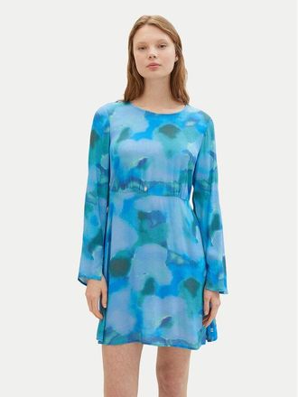 Tom Tailor Denim Sommerkleid 1040643 Blau Slim Fit