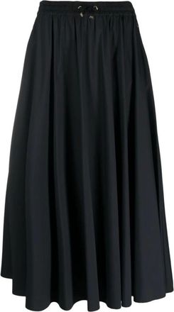 Herno Femme, Jupes, Noir, Taille: 38 FR Longue Jupe &agrave; Taille &Eacute;lastique