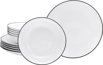 CREATABLE Tafelservice Black Line 12-teilig