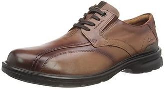 Clarks Homme Gessler Lace Tissu Oxford, Marron foncé Lea, 44.5 EU