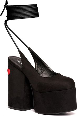 Lamoda Damen Tainted Love Super Court Shoe, Black Suede, 38 EU