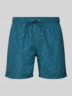 Schiesser Badehose im Allover-Look mit elastischem Bund