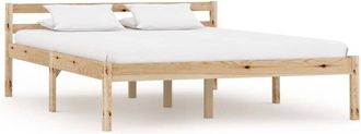 vidaXL Cadre de lit sans matelas bois de pin massif 120x200 cm vidaXL