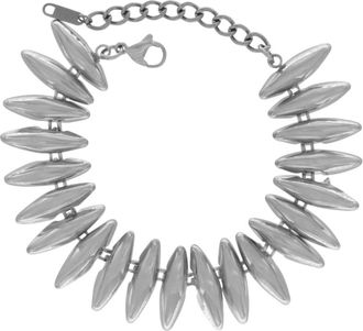 Dansk Copenhagen Passion Wasserdichtes Statement-Armband im Fischgr&auml;tenmuster - - Accessories - Damen - Grau - ONE SIZE