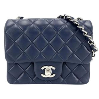 Chanel Sac bandouli&egrave;re vintage doccasion - Femme - Pre-owned - Bleu - Taille: ONE Size