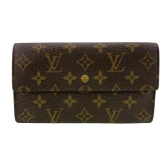 Louis Vuitton Pre-owned Porte Tr&eacute;sor International Wallet (Tri-fold) - Femme - Pre-owned - Brun - Taille: ONE Size