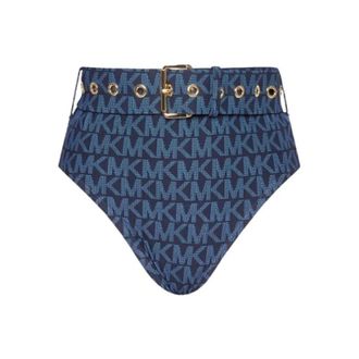 Michael Kors High Waist Bikinihose - - Swimwear - Damen - Blau - M