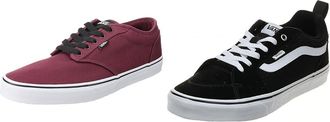 Vans Herren Filmore Sneaker, Schwarz (Suede/Canvas), 45 EU Atwood (Canvas) Oxblood/White