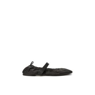 Kazar Schwarze Ballerinas mit elastischem Band und Mittelfu&szlig;riemen - - Shoes - Damen - Schwarzk - 35 EU