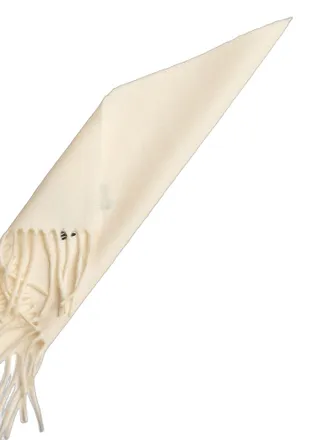 Moschino Womens Scarf White Lambswool Accessories
