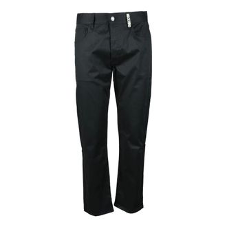 Moschino Homme, Pantalons, Noir, Taille: L Couture pantalon