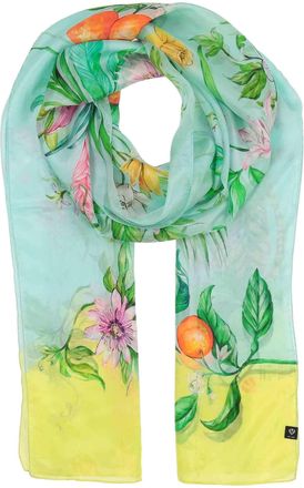 Fraas Stola Damen aus 100% reiner Seide - 100 x 200 cm - Schicker Seidenschal mit Dschungel-Muster für festliche Anlässe