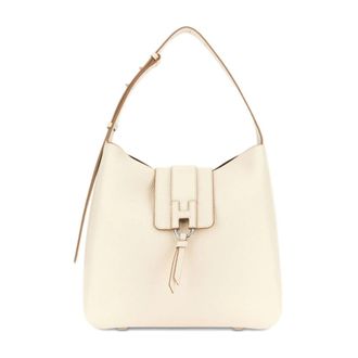 Hogan Femme, Sacs, Beige, Taille: ONE Size Trend Hobo Bag
