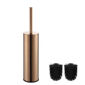 BGL Fashion 304 Runder Toilettenb&uuml;rstenhalter aus Edelstahl in Rose Gold | Langlebig & Korrosionsbest&auml;ndig | Elegantes Design f&uuml;r Bad & G&auml;ste-WC