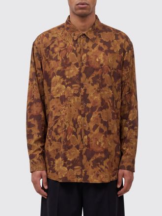 Magliano Chemise &agrave; manches longues en viscose &agrave; imprim&eacute; floral avec poches plaqu&eacute;es