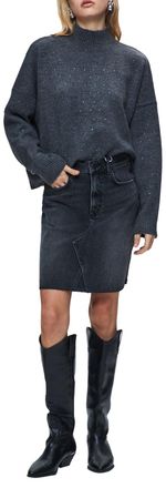 LTB Jeans Jeans Serissa Jeansrock in Grau hergestellt aus Baumwollmischung, Gr&ouml;&szlig;e S