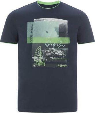 Jan Vanderstorm Homme T-Shirt Hakejan Bleu Fonc&eacute;, 7XL (XXXXXXXL) - 80/82