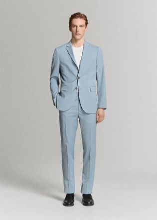 Mango Pantalon costume Par&iacute; super slim-fit bleu ciel - Homme - 36 - MANGO MAN