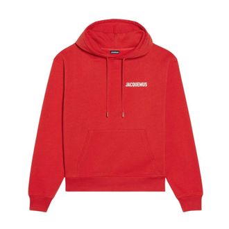 Jacquemus Homme, Sweatshirts et sweats &agrave; capuche, Rouge, Taille: 2XL Combinaison et Playsuit en Coton Rouge