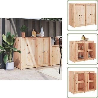 vidaXL vidaXL Outdoor-K&uuml;chenschrank Massivholz Kiefer