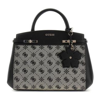 Guess Melinda Logo Dreifach-Fach Handtasche - - Bags - Damen - Schwarzk - ONE SIZE