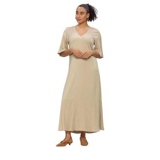 Drykorn Tivona Maxikleid - - Dresses - Damen - Beige - XS
