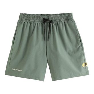 New Balance Homme Street Classics Short en Vert, Coton, Taille XS