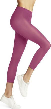Falke Damen Leggings Pure Matt 50 DEN Capri W Le halb-Blickdicht einfarbig 1 Stück, Rosa Candy 8052, S-M