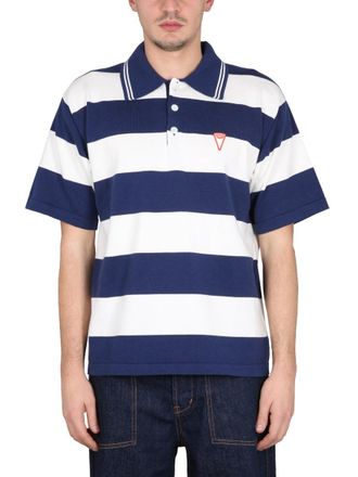 Kenzo Nautical Striped Polo Shirt - Blue