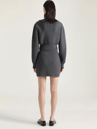 Givenchy Ribbed Knit Gilet - Charcoal