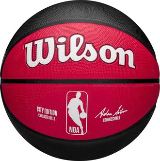 Wilson NBA Team City Edition Chicago Bulls Out Ball WZ4024205XB, Unisex basketballs, Red, 7 EU