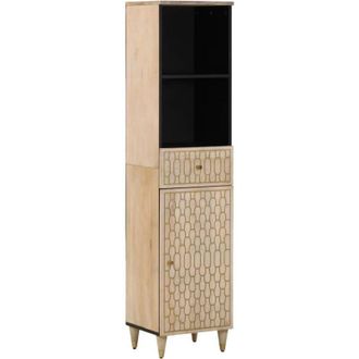 vidaXL Vidaxl - Armoire de salle de bain 38x33x160 cm bois massif de manguier