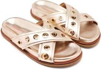 Gioseppo Damen Hiles Flache Sandale, Platinfarben, 36 EU