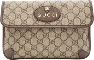 Gucci Sac banane port&eacute; &eacute;paule Pre-owned - Femme - Pre-owned - Beige - Taille: ONE Size