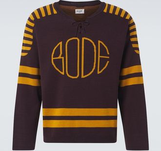 Bode Pullover Rink aus Baumwoll-Jacquard