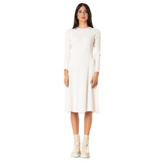 D.exterior Robe c&ocirc;tel&eacute;e - Femme - Robes - Beige - Taille: 42 FR