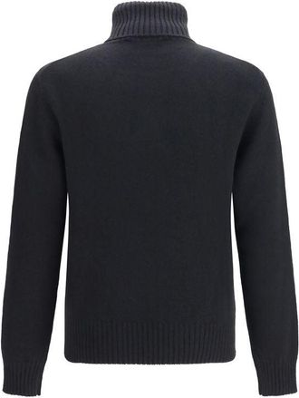Ami Merino Wool and Cashmere Sweater - Black