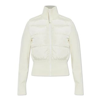 Canada Goose Femme, Pulls, Blanc, Taille: 36 FR HyBridge Wide Quilt Knit Jacket