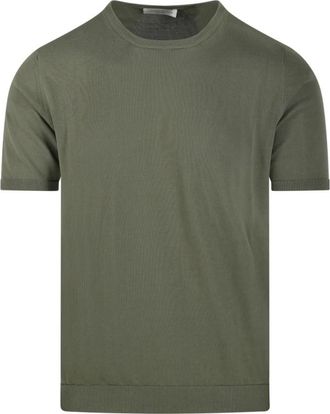 Roberto Collina Homme, Tops, Vert, Taille: M Pull Ras du Cou